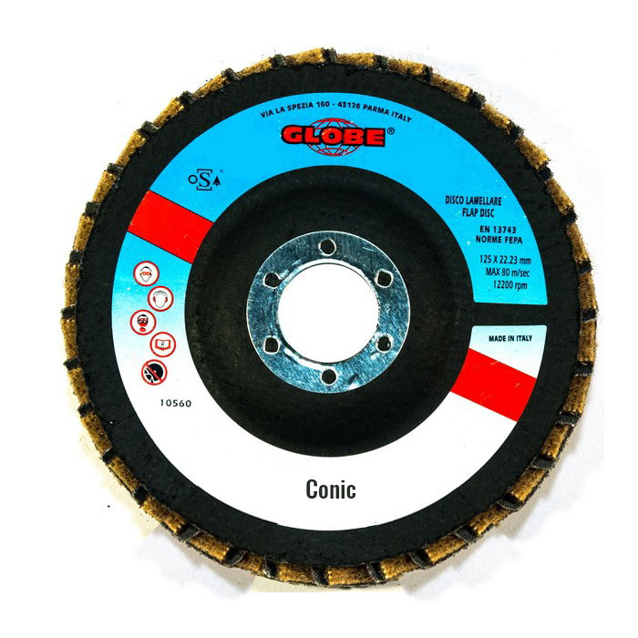 Globe - Flap disc Conical - Fibreglass backing - KEM Europe