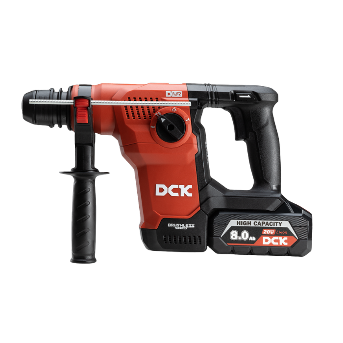 DCK KRH20V-26(R2K)1 Accu hammer drill 20V 8.0Ah - Complete professional set